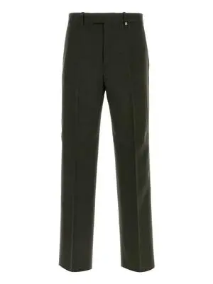 Burberry Wool Tailored Pants - Green