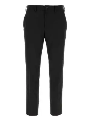 Prada Stretch Polyester Tailored Pants - Black