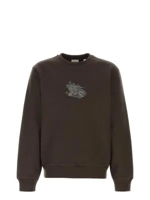 Burberry Burberry Cotton-Blend Sweatshirt Brown