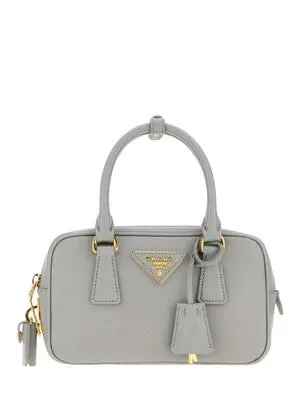 Prada PRADA Saffiano Leather Mini Bag Light Blue