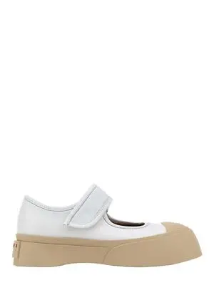 Marni Leather Mary Jane Sneaker - White