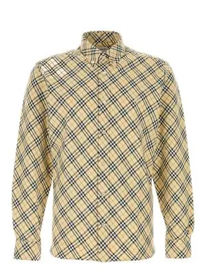 Burberry Embroidered Cotton Shirt - Checked