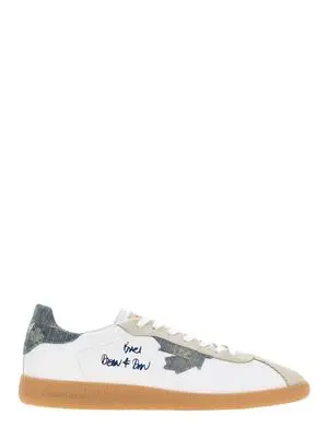 Dsquared2 Leather Sneakers With Signature Detailing - White