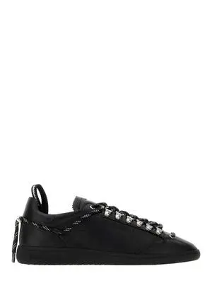 Dsquared2 Nappa Leather Rebels Lace-up Sneakers - Black