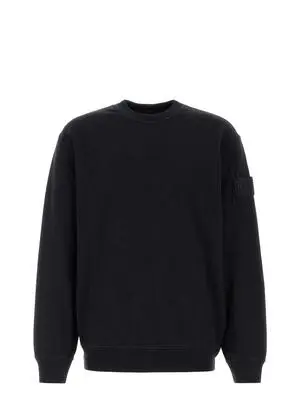 Stone Island Stretch Cotton Sweatshirt - Black