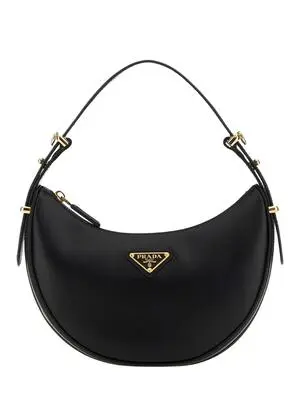 Prada Leather Mini Handbag - Black