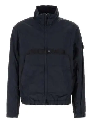 Stone Island Nylon Bomber Jacket - Blue