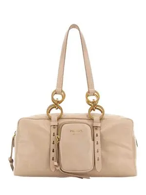 Prada PRADA Leather Handbag With Golden Hardware Pink