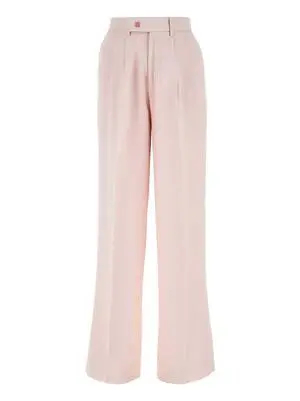Amiri Wide-leg Viscose Trousers - Pink