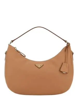Prada PRADA Leather Handbag With Shoulder Strap Camel