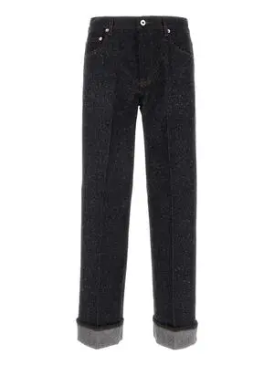 Burberry Melange Denim Jeans - Blue