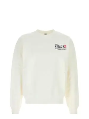 SPORTY & RICH Premium Cotton Sweatshirt For - White