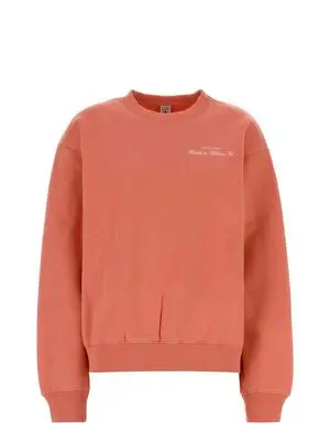SPORTY & RICH Sporty & Rich Cotton Crewneck Sweatshirt Pink
