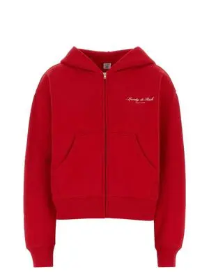Sporty & Rich Sporty & Rich Cotton Crewneck Sweatshirt Red