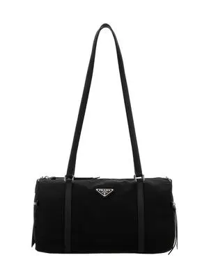 Prada Large Re-nylon Shoulder Handbag - Black