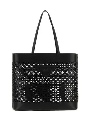 PRADA PRADA Leather Shopping Tote