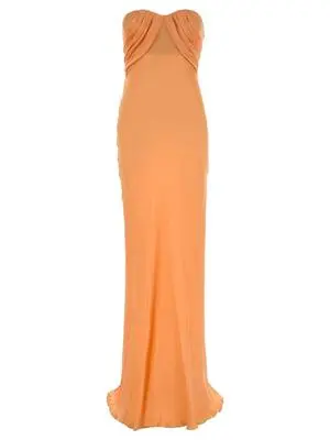 Ermanno Scervino Silk Long Dress - Orange
