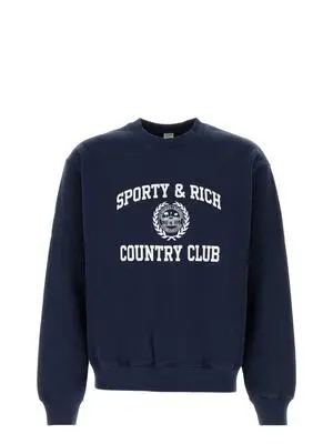 Sporty & Rich Country Club" Crewneck Sweatshirt - Blue