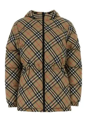 Burberry BURBERRY Checked Padded Jacket With Embroidery Checked