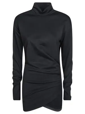 DONDUP Slim-fit Viscose Blend Scuba Mini Dress - Nero