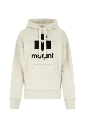 Isabel Marant Étoile Mansel Melange Cotton-blend Sweatshirt - White