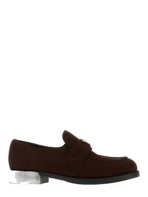 Prada PRADA Suede Loafers Brown
