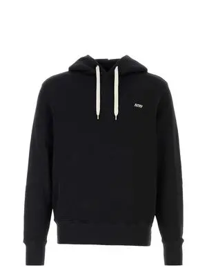 AUTRY Cotton Logo Hoodie - Black