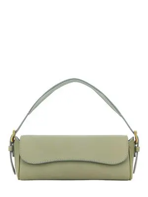 J & M DAVIDSON Bonny Baguette Leather Handbag - Green