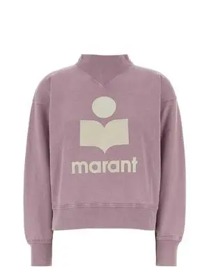 Isabel Marant Étoile ISABEL MARANT ÉTOILE Logo Cotton-Blend Sweatshirt Purple