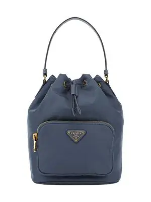 Prada PRADA Re-Nylon Duet Bucket Bag Light Blue