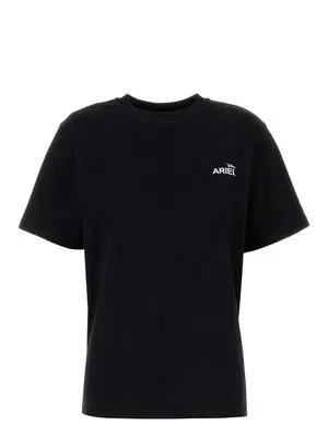 Coperni Ariel Graphic Organic Cotton T-shirt - Black