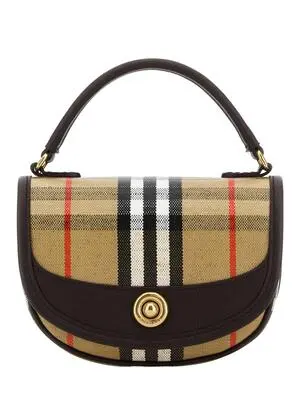 Burberry Burberry Canvas Mini Handbag With Printed Exterior Printed