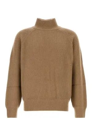 Le Kasha Cashmere Ribbed Turtleneck Sweater - Camel