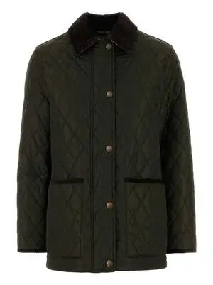BURBERRY BURBERRY Quilted Jacket With Corduroy Collar
