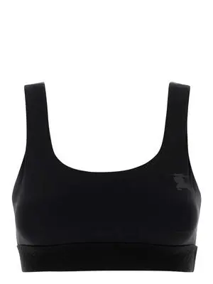 Burberry Stretch Nylon Cropped Top - Black