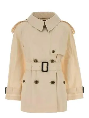 Burberry Cotton Fitzrovia Trench Jacket - White
