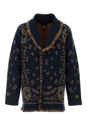 Alanui Embroidered Cashmere Shawl Collar Cardigan - Printed