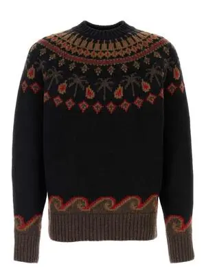 Alanui Embroidered Virgin Wool Sweater - Printed