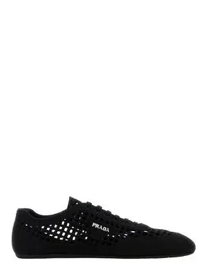 Prada Crochet Sneaker - Black
