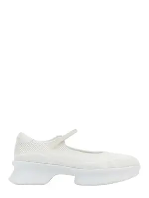 Prada Mesh Ballerina Flats - White