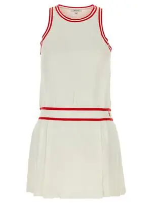 SPORTY & RICH Viscose Gown Dress - White