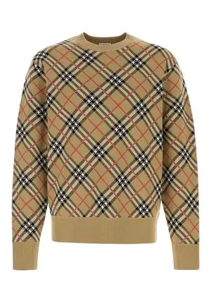 Burberry Gregory Argyle Knit Polo - Sand