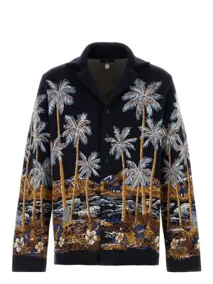 Alanui Embroidered Wool-blend Cardigan - Printed
