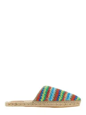 Alanui ALANUI Crochet Over The Rainbow Espadrille Mules Multicoloured