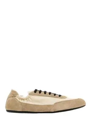 Prada Two-tone Re-nylon And Suede Sneakers - Multicoloured