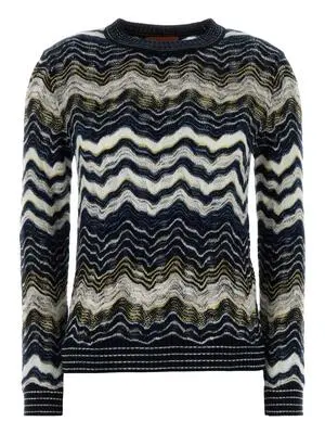 Missoni Embroidered Stretch Wool-blend Sweater - Printed