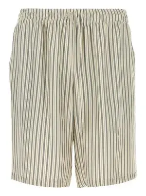 LE KASHA LE KASHA Striped Silk Bermuda Shorts