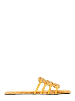 Loewe LOEWE PAULA'S IBIZA Petal Anagram Canvas Slippers Orange