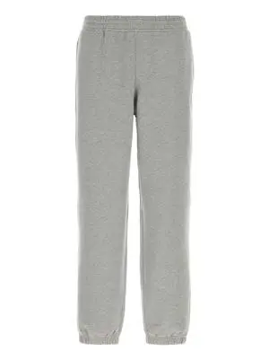 Burberry Cotton Joggers With Elastic Waist - Grey