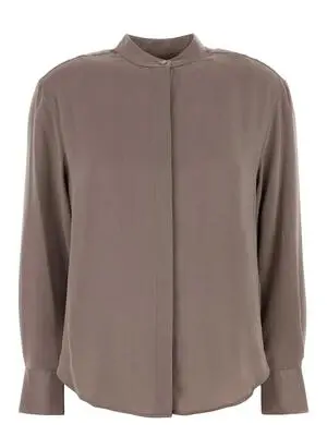 Calvin Klein Antiqued Satin Shirt - Pink